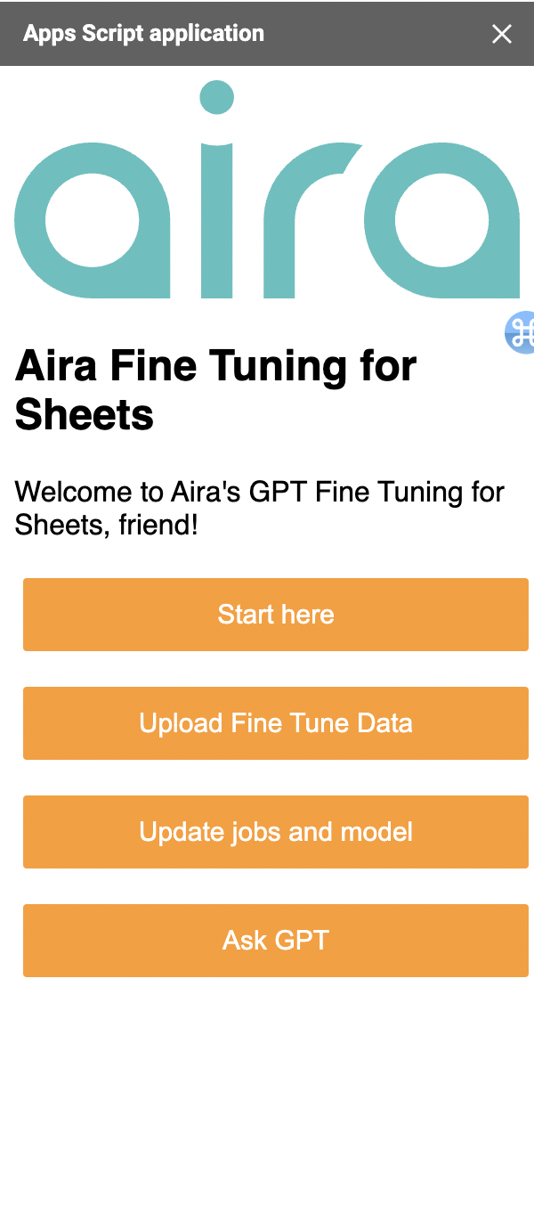 Aira's free GPT Fine Tuning and RAG tools - Aira